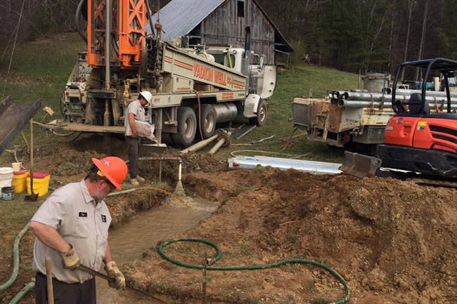 Well Flow Test, Yadkin County, NC | Yadkin Well Company